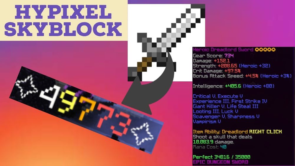 Dreadlord Sword in Hypixel Skyblock Minecraft - Everything there is to know