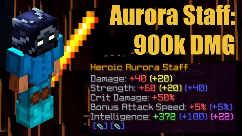 Aurora Staff in Hypixel Skyblock Minecraft - Everything to know