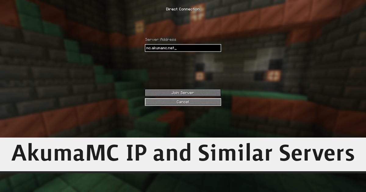 What is the IP for the AkumaMC Minecraft Server?
