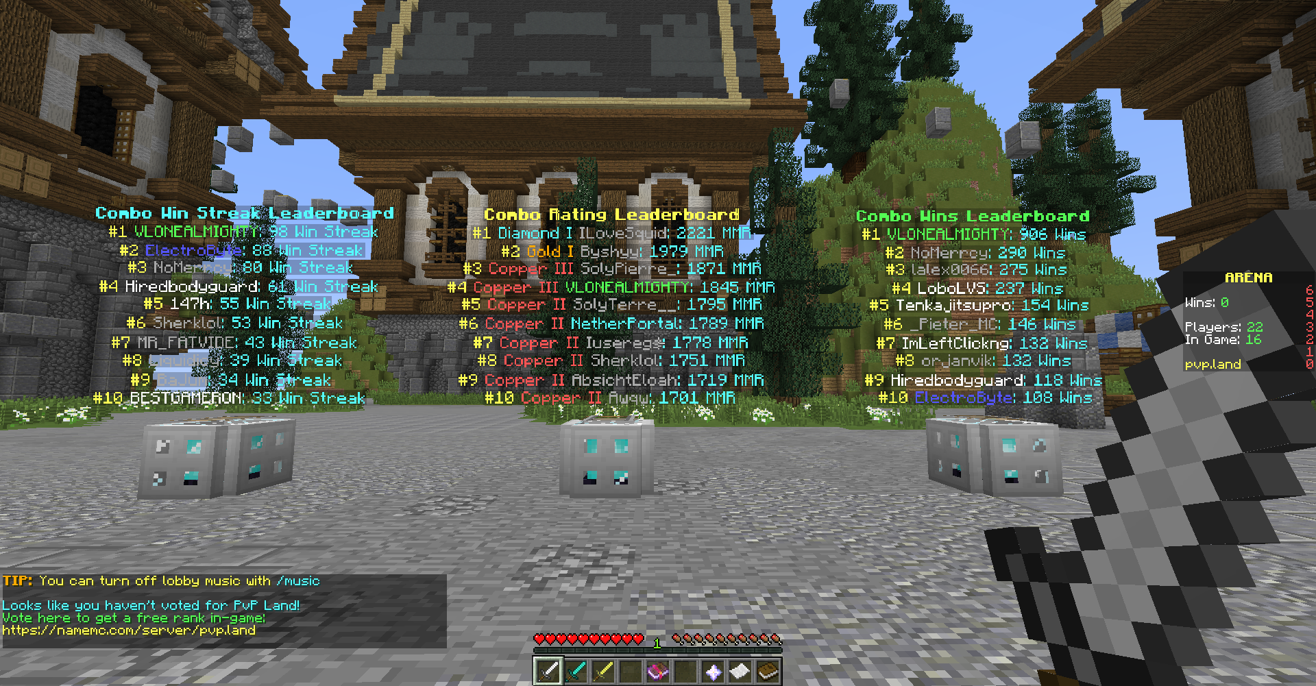 Top 5 Minecraft Servers Similar to PvP Legacy