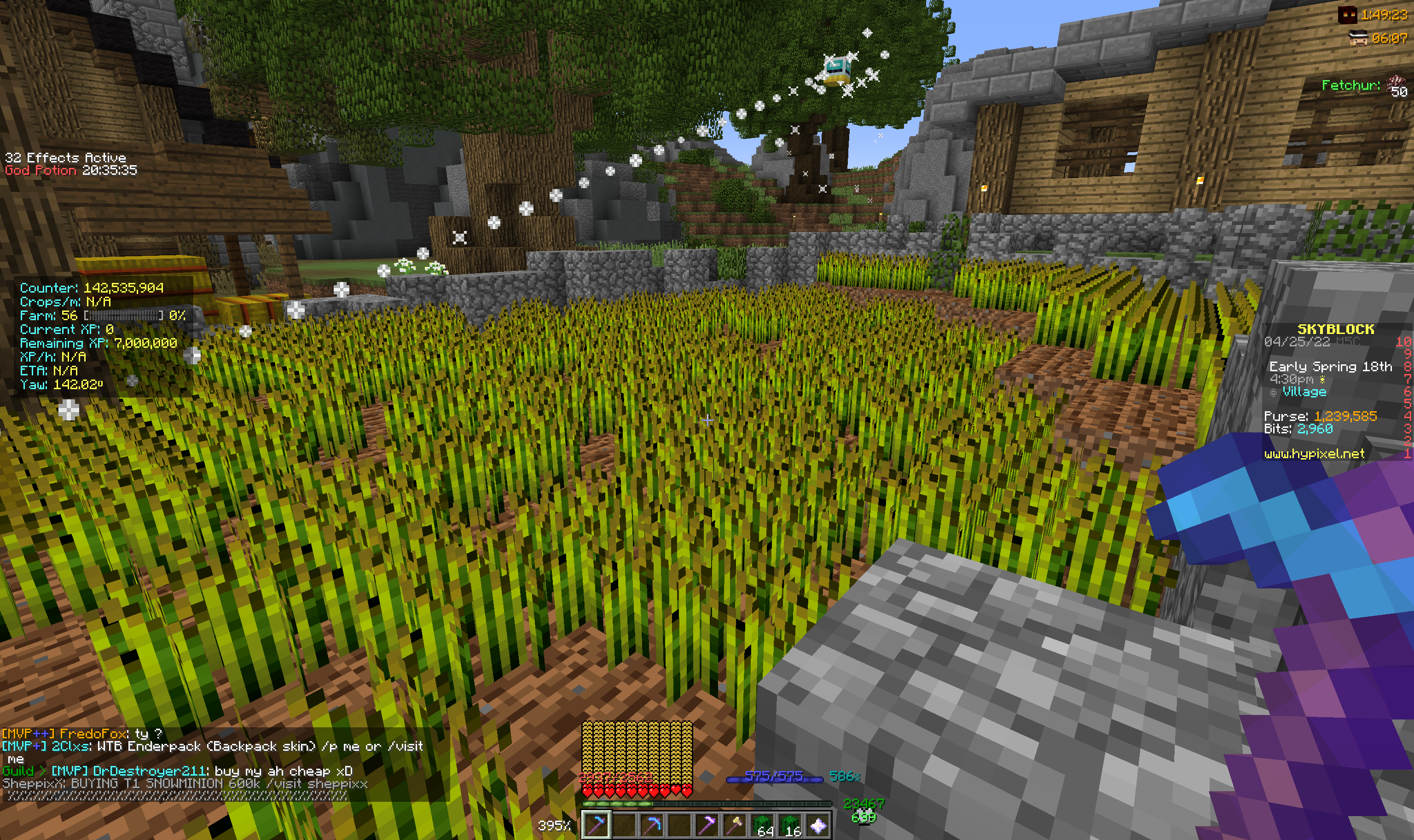 Farming Setup in Hypixel Skyblock Minecraft - Ultimate Guide