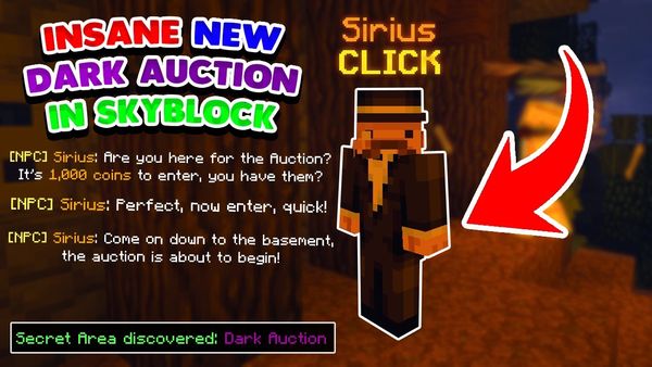 Dark Auction in Hypixel Skyblock Minecraft - Everything to Know